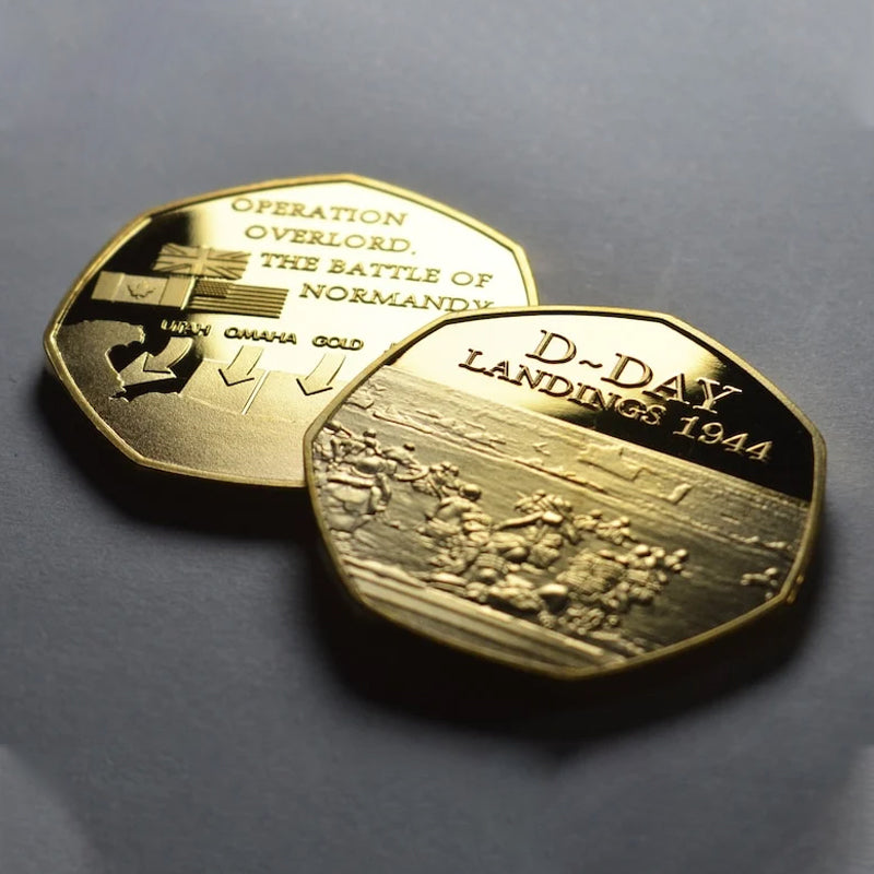 D-DAY LANDINGS 1944 24ct Gold Commemorative Coin – gohomie